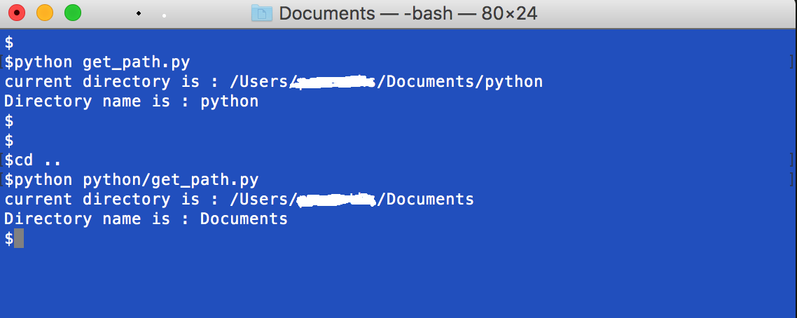 Get Current Directory Using Python