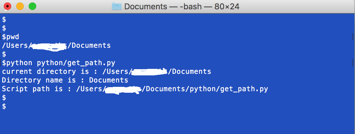 Get Current Directory Using Python