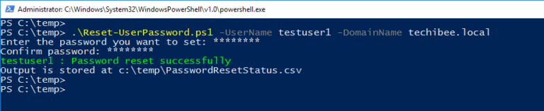 Powershell Script To Reset User Passwords In Bulk And Output In Csv 5295
