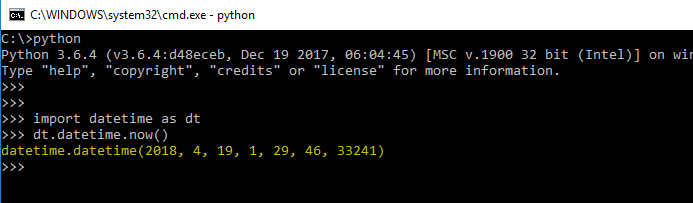 Python Get Current Date And Time